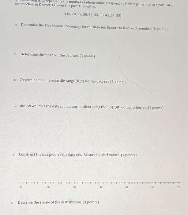 Solved b. Determine the mean for the data set. ( 3 points) | Chegg.com