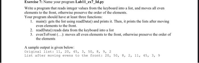 Solved Exercise 7: Name your program Lab1l_ex7_Id.py Write a | Chegg.com