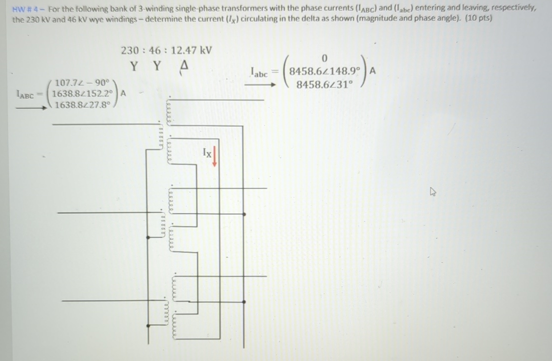 Solved HW # 4 - ﻿For the following bank of 3 -winding | Chegg.com