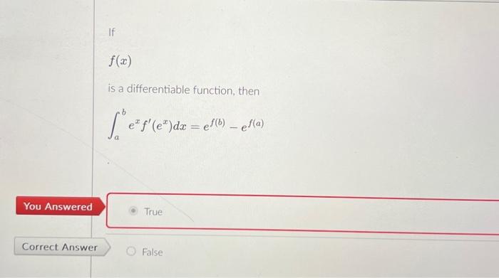Solved f(x) is a differentiable function, then | Chegg.com