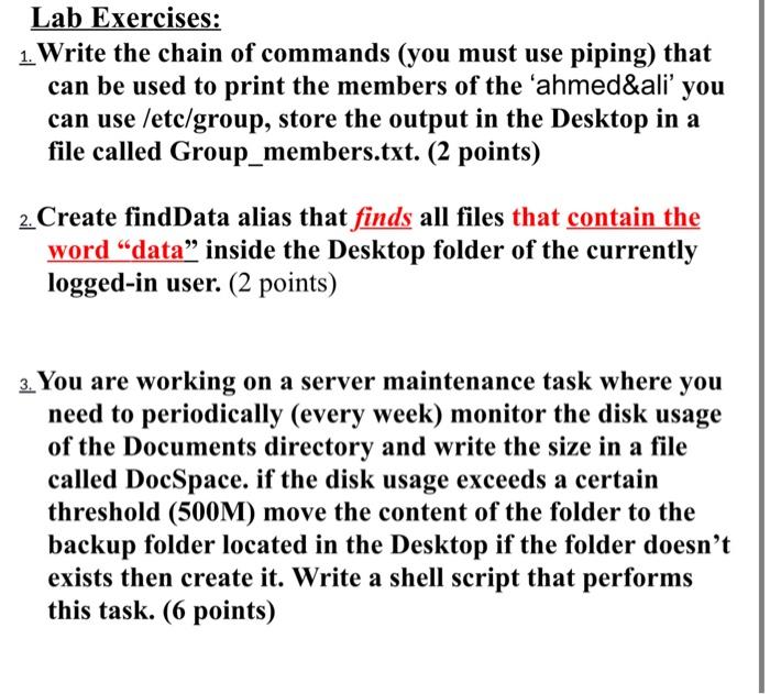 Solved Write linux commands on ubuntu Write the chain of | Chegg.com