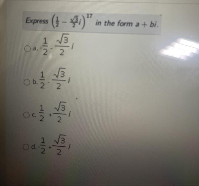 Solved Express 3 4 In The Form A Bi 1 DB O A 2 2 Chegg