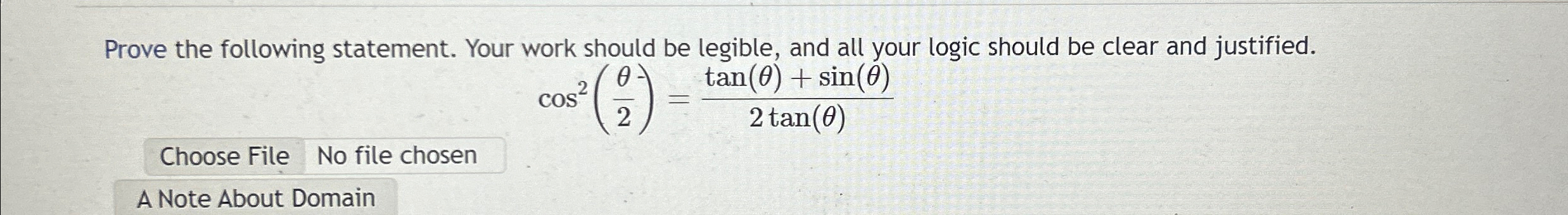 Solved Prove the following statement. Your work should be | Chegg.com