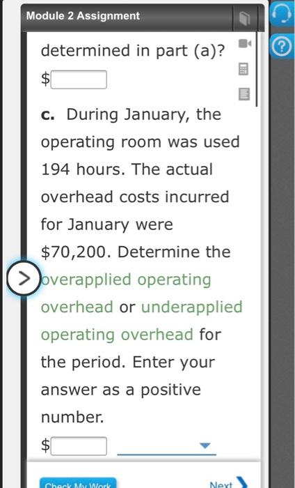 Solved Module 2 Assignment ? determined in part (a)? $ c. | Chegg.com