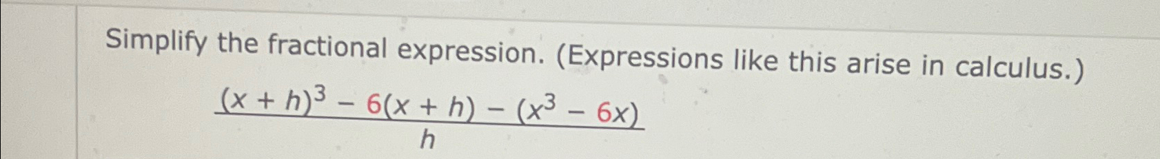 Solved Simplify the fractional expression. (Expressions like | Chegg.com