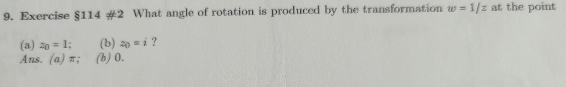 Solved 9. Exercise §114#2 What angle of rotation is produced | Chegg.com