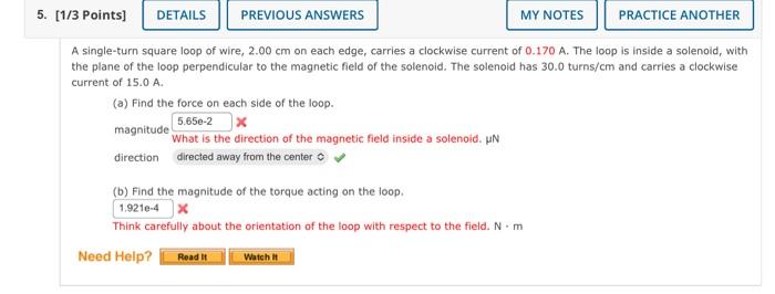 Solved A single-turn square loop of wire, 2.00 cm on each | Chegg.com