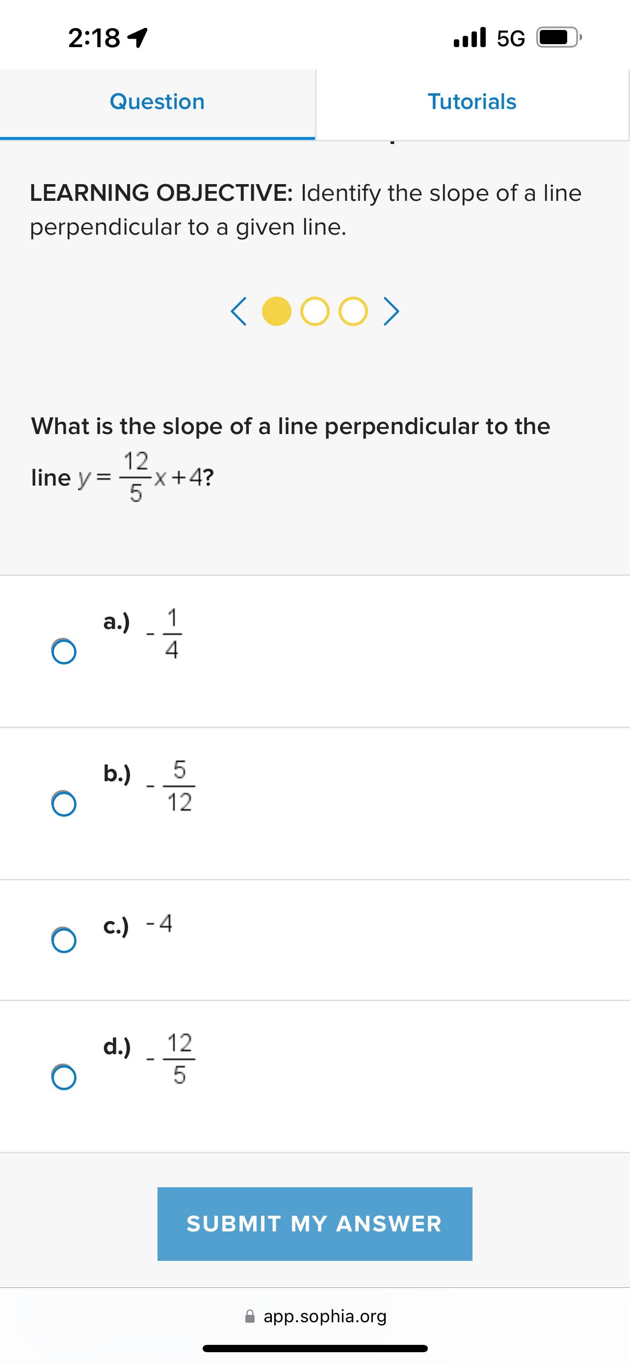 Solved 2:18.II 5GQuestionTutorialsLEARNING OBJECTIVE: | Chegg.com