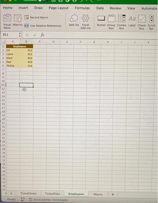 Solved If necessary, add the Developer tab to the ribbon. | Chegg.com