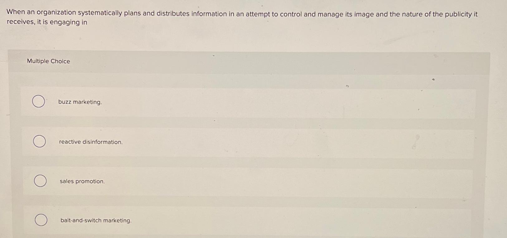 Solved When an organization systematically plans and | Chegg.com