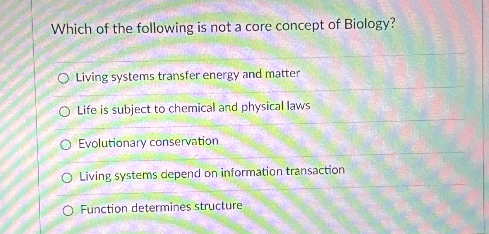 Solved Which of the following is not a core concept of | Chegg.com