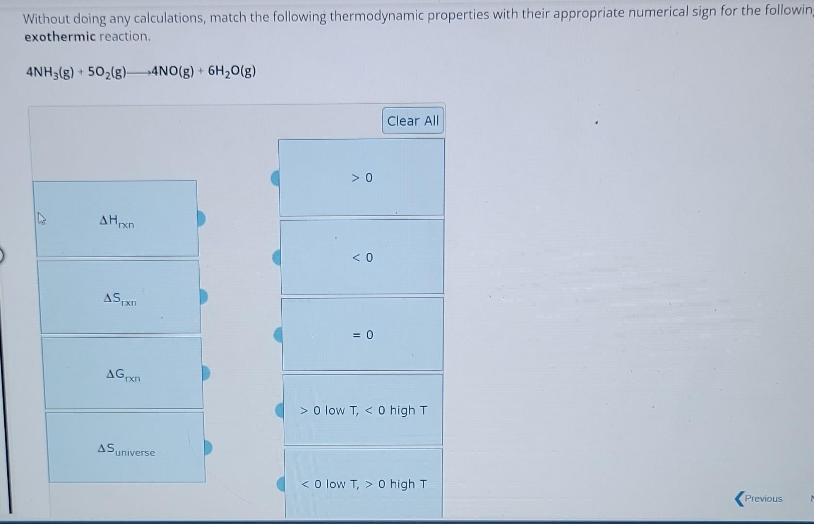 Solved Without doing any calculations, match the following | Chegg.com