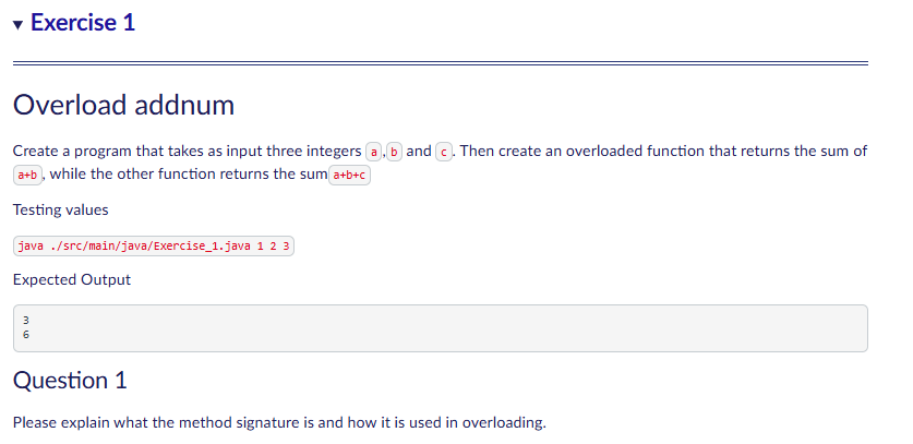 Solved v ﻿Exercise 1 ﻿Overload addnum Create a program that | Chegg.com