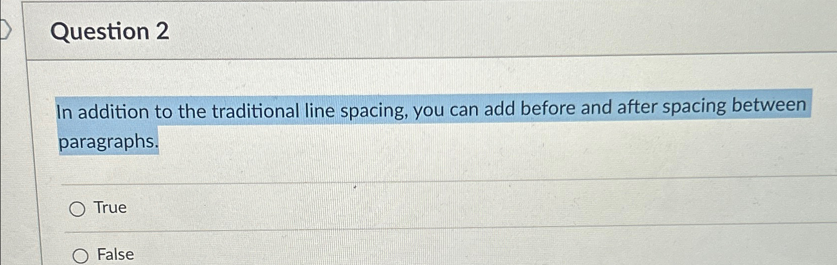 Solved Question 2In addition to the traditional line | Chegg.com