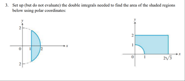 Solved Set up (but do not evaluate) ﻿the double integrals | Chegg.com