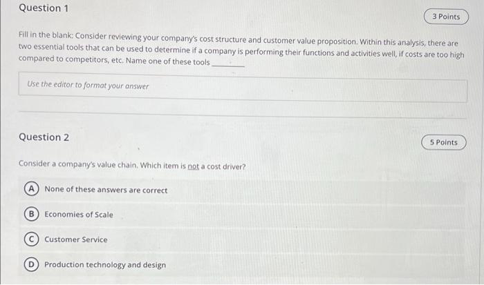 Solved Question 1 3 Points Fill in the blank: Consider | Chegg.com
