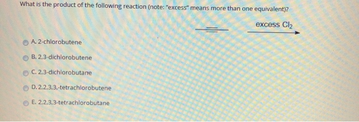 Solved What is the product of the following reaction (note: | Chegg.com