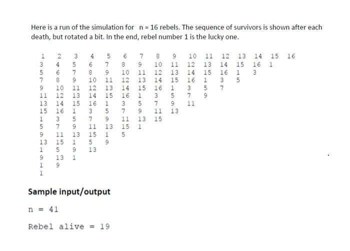 Solved **JAVA EXPERT NEEDED ASAP ** Research the Josephus | Chegg.com