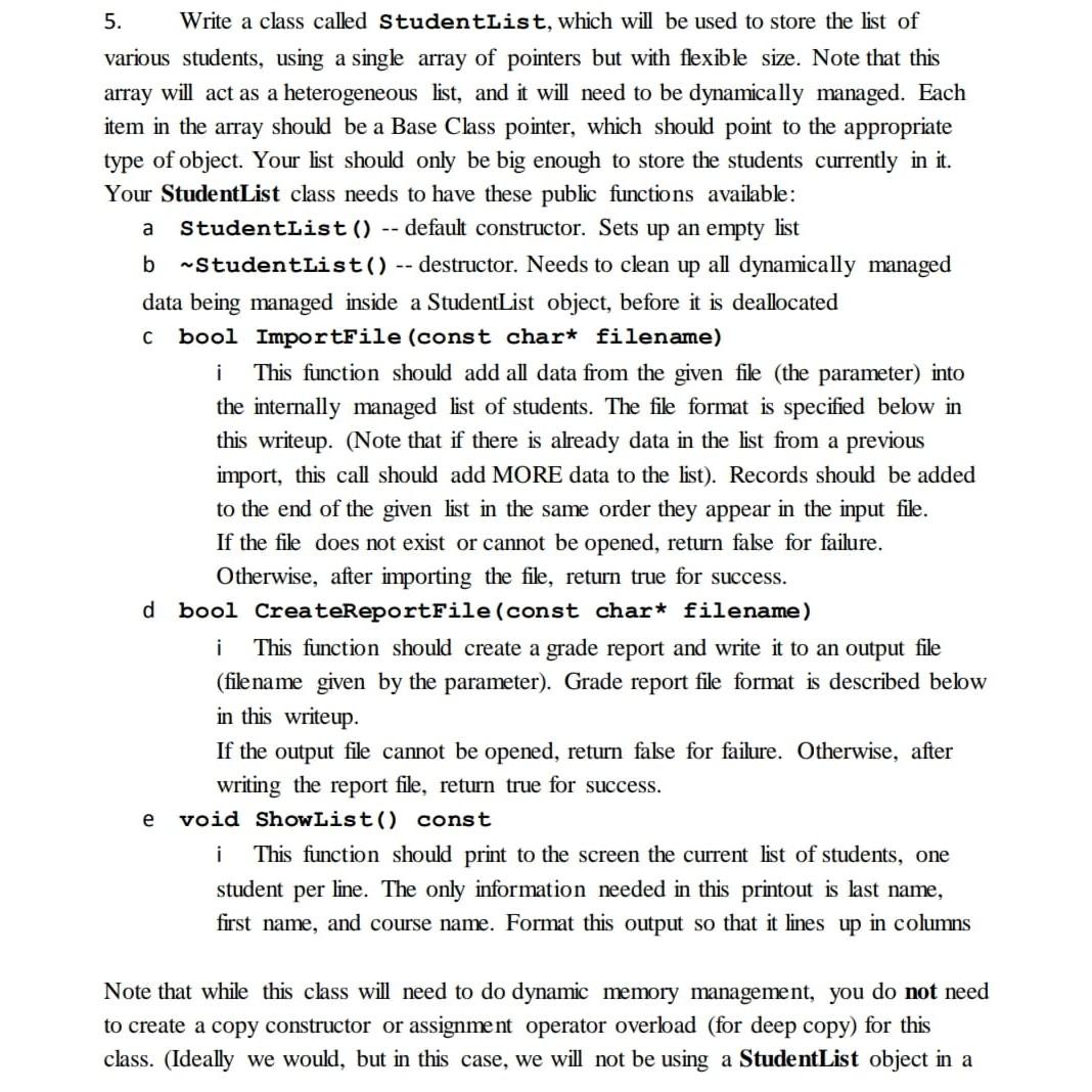 Solved Objective To gain experience with inheritance, | Chegg.com