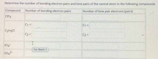 Solved Determine the number of bonding electron pairs and | Chegg.com