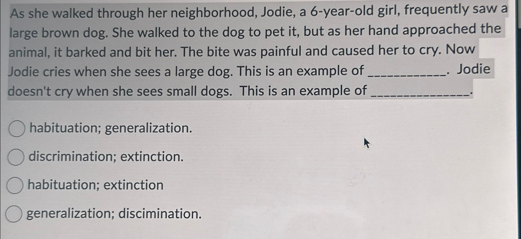 Solved As she walked through her neighborhood, Jodie, a | Chegg.com