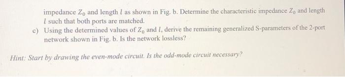 Solved Consider the 2-port network shown in Fig. a, | Chegg.com