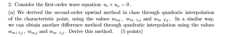 Solved Consider the first-order wave equation ut+ux=0.(a) | Chegg.com