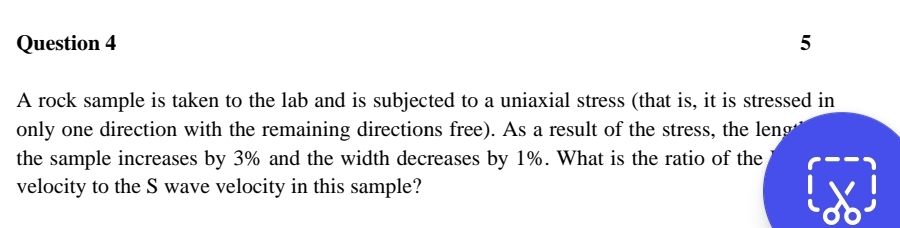 Solved Question 45A rock sample is taken to the lab and is | Chegg.com