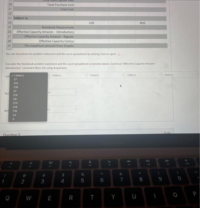 Solved Please help fill in the dropdowns according to the | Chegg.com