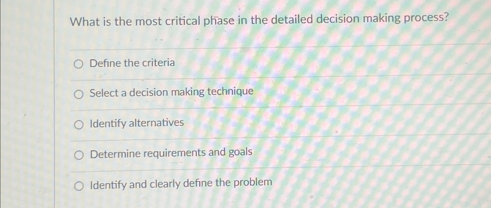 Solved What is the most critical phase in the detailed | Chegg.com