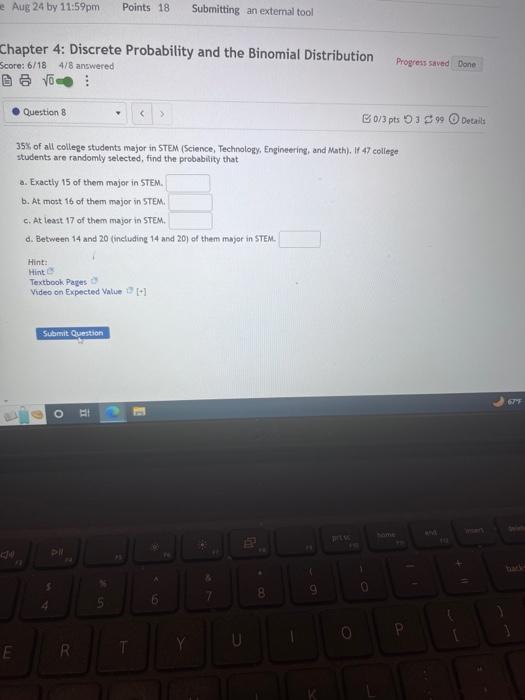 Solved Chapter 4: Discrete Probability and the Binomial | Chegg.com