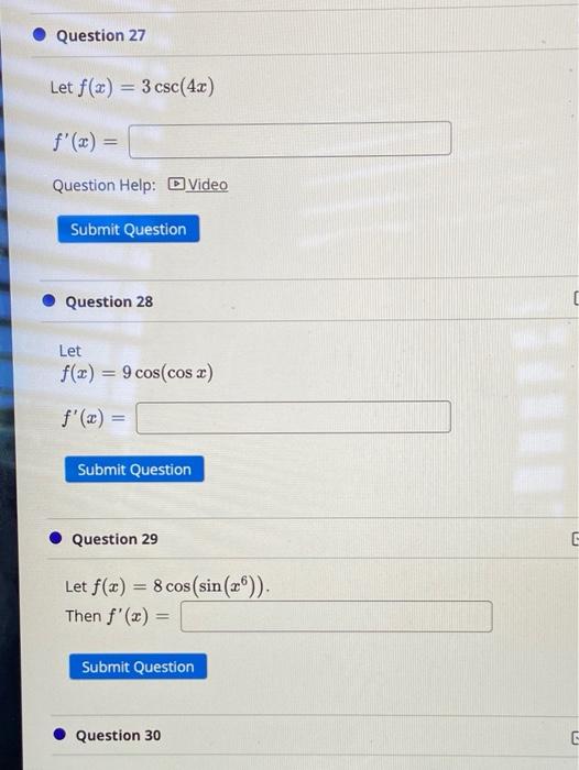Solved Question 21 B0/1 pt 95 Use the chain rule to find the | Chegg.com Solved Question 21 B0/1 pt 95 Use the chain rule to find the | Chegg.com