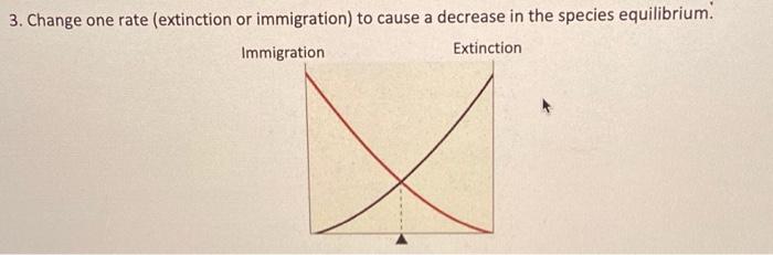 Solved In the species equilibrium model, increasing | Chegg.com