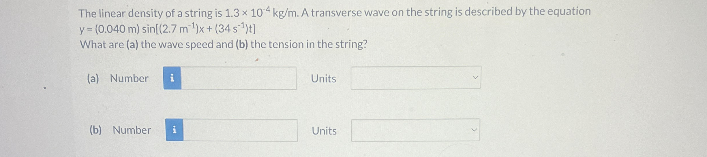 Solved The linear density of a string is 1.3×10-4kgm. ﻿A | Chegg.com