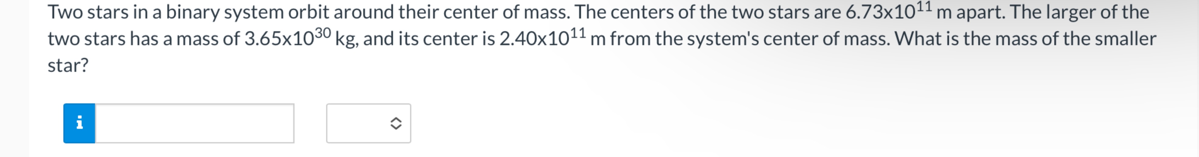 Solved Two stars in a binary system orbit around their | Chegg.com