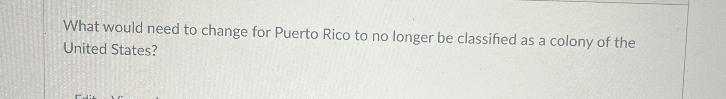 Solved What would need to change for Puerto Rico to no | Chegg.com