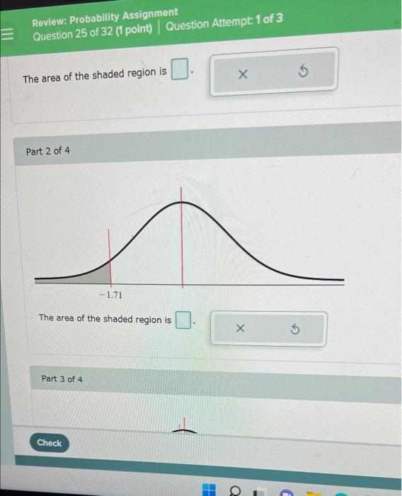 Solved Find each of the shaded areas under the standard | Chegg.com