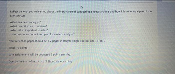 Solved A Reflect on what you've learned about the importance | Chegg.com