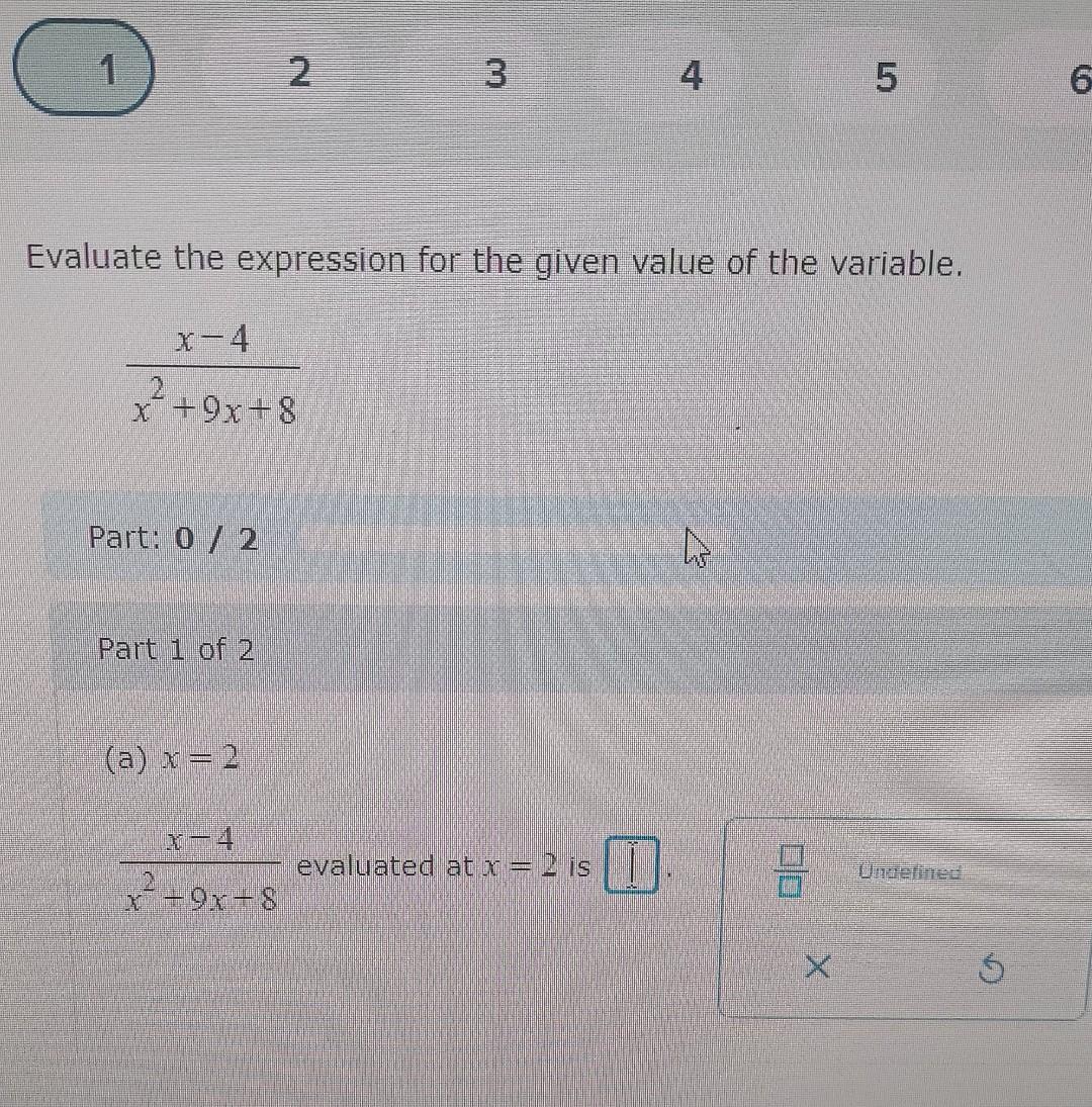 Solved Evaluate the expression for the given value of the | Chegg.com