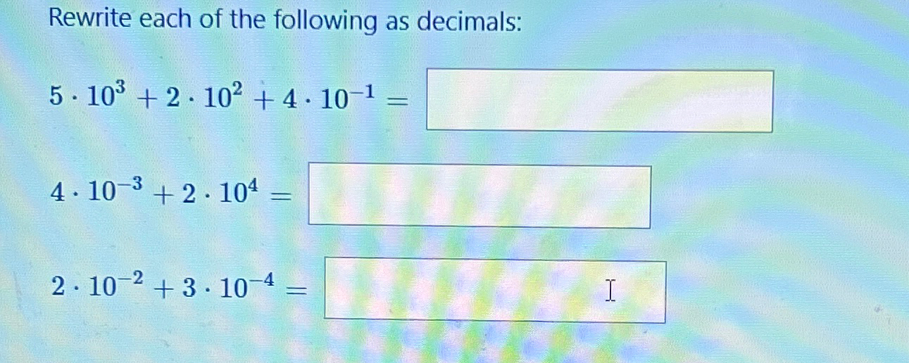 Solved Rewrite each of the following as | Chegg.com