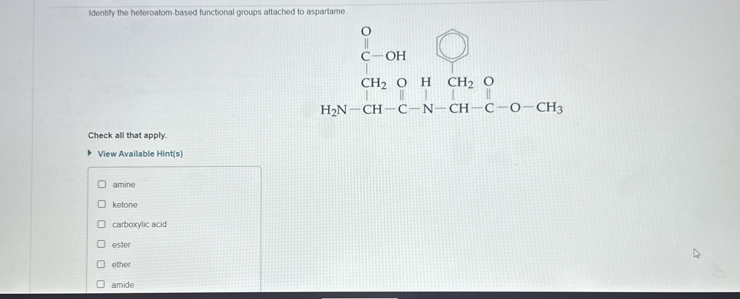 Solved Identify the heteroatom-based functional groups | Chegg.com