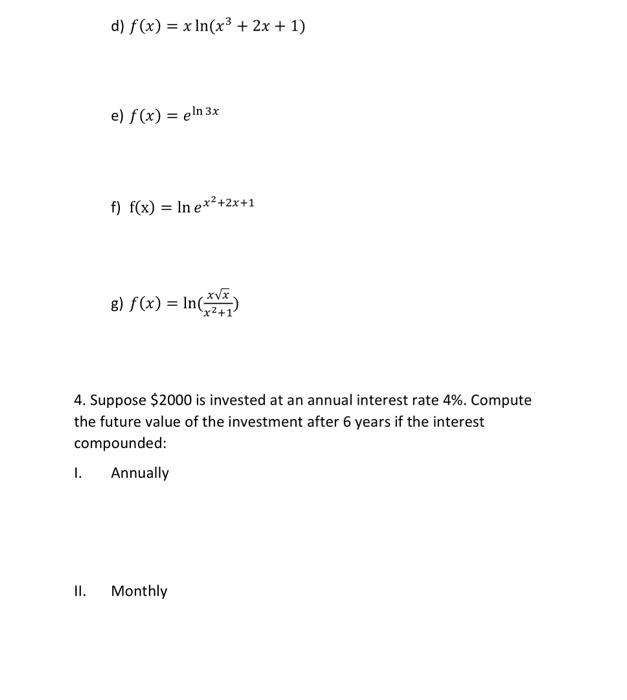 1. Simplify the following expressions. a) y5(2xy)0x4 | Chegg.com