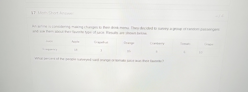 Solved 17 ﻿Math Short AnswerAn airline is considering making | Chegg.com
