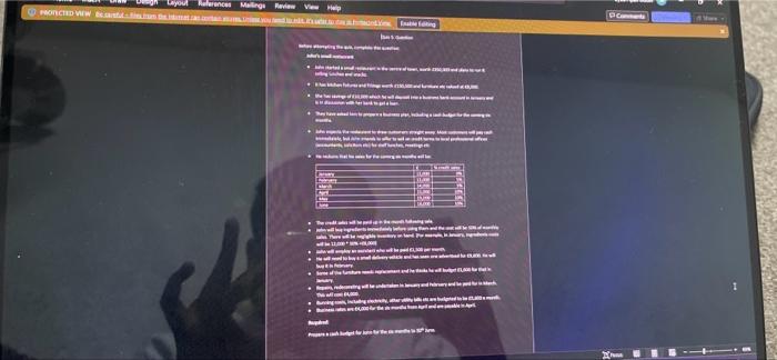 Solved Layout References Mailings Review View Help PROTECTED | Chegg.com