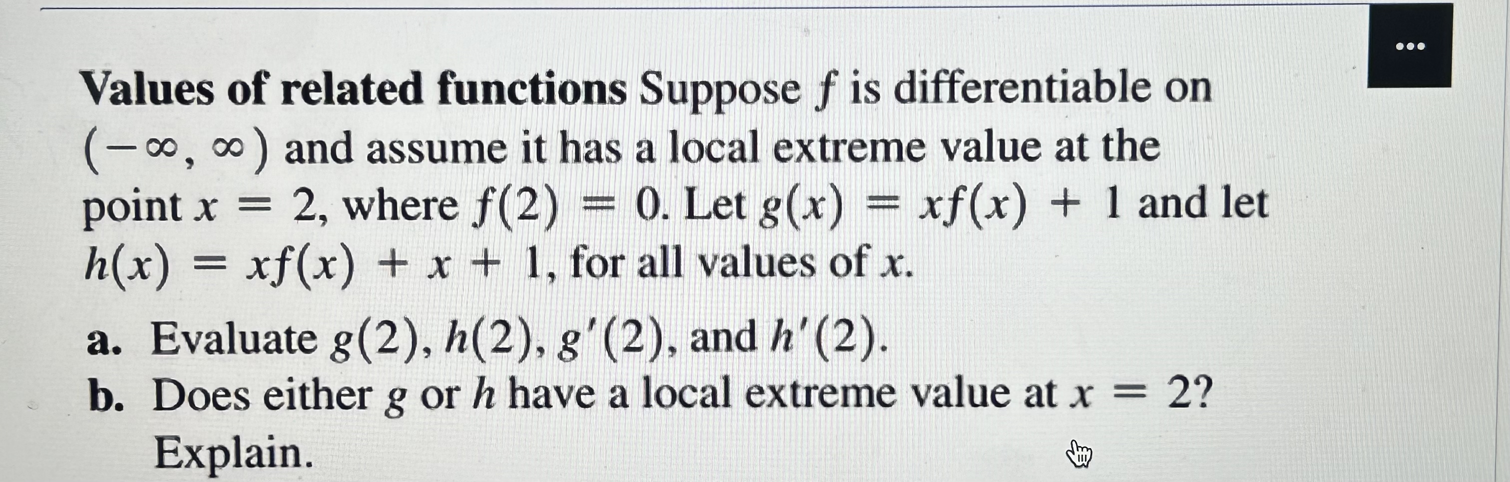 Solved Values of related functions Suppose f ﻿is | Chegg.com