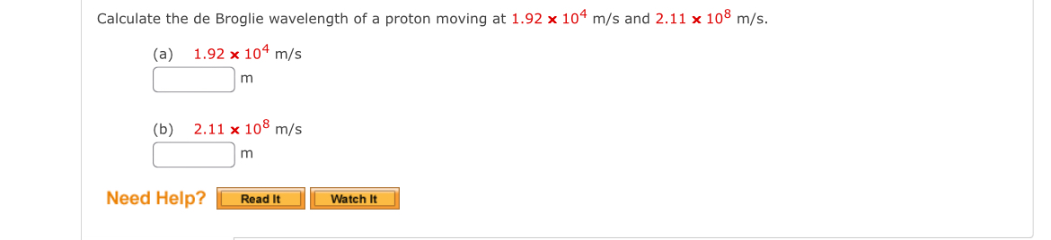 Solved Calculate the de Broglie wavelength of a proton | Chegg.com