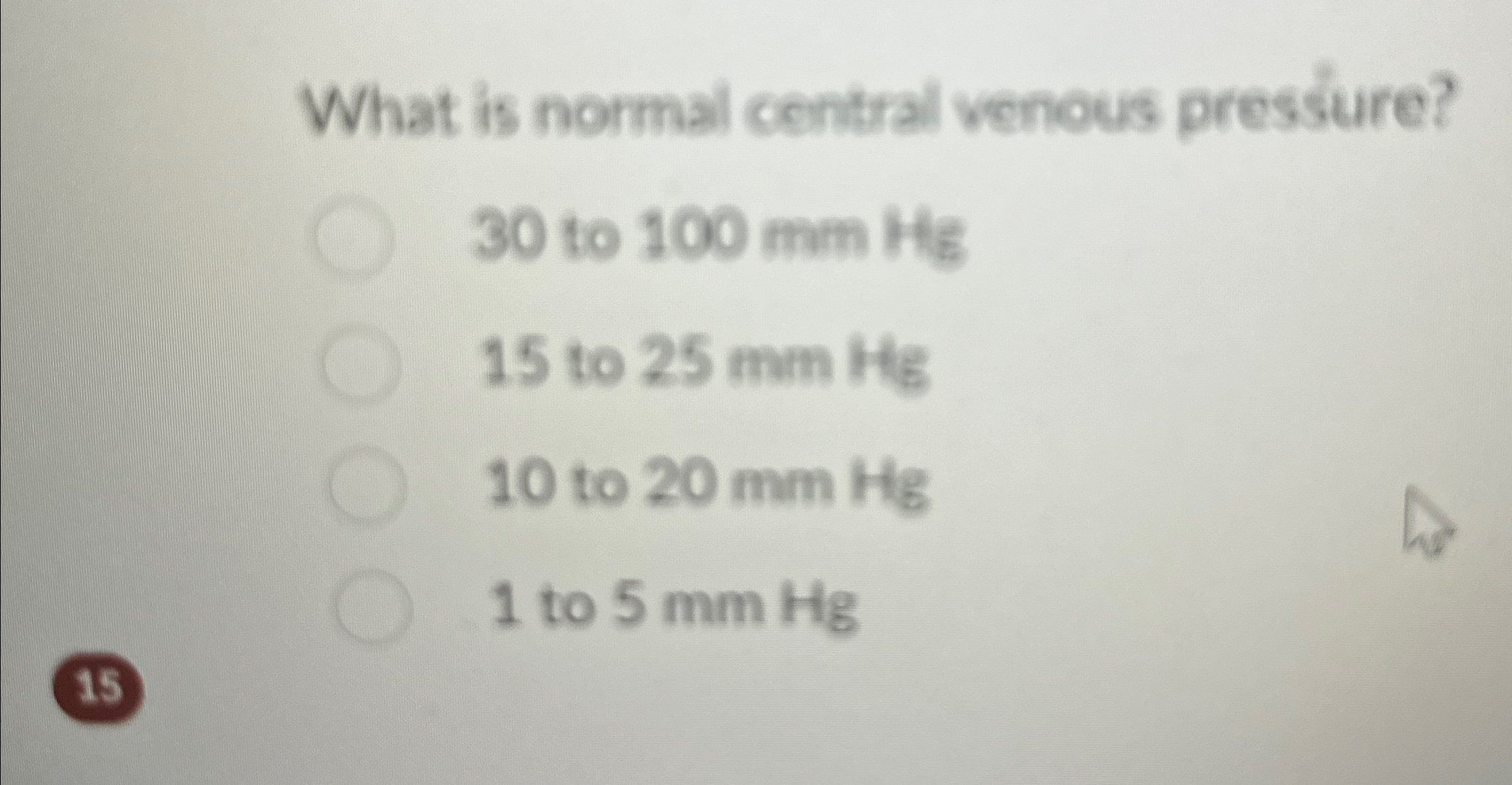 Solved What is normal central venous pressiure?30 ﻿to | Chegg.com
