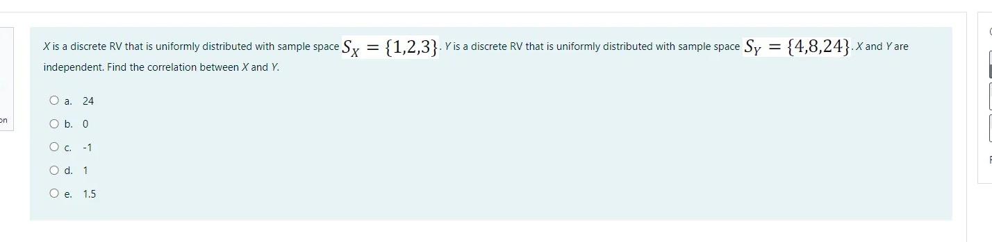 Solved X is a discrete RV that is uniformly distributed with | Chegg.com