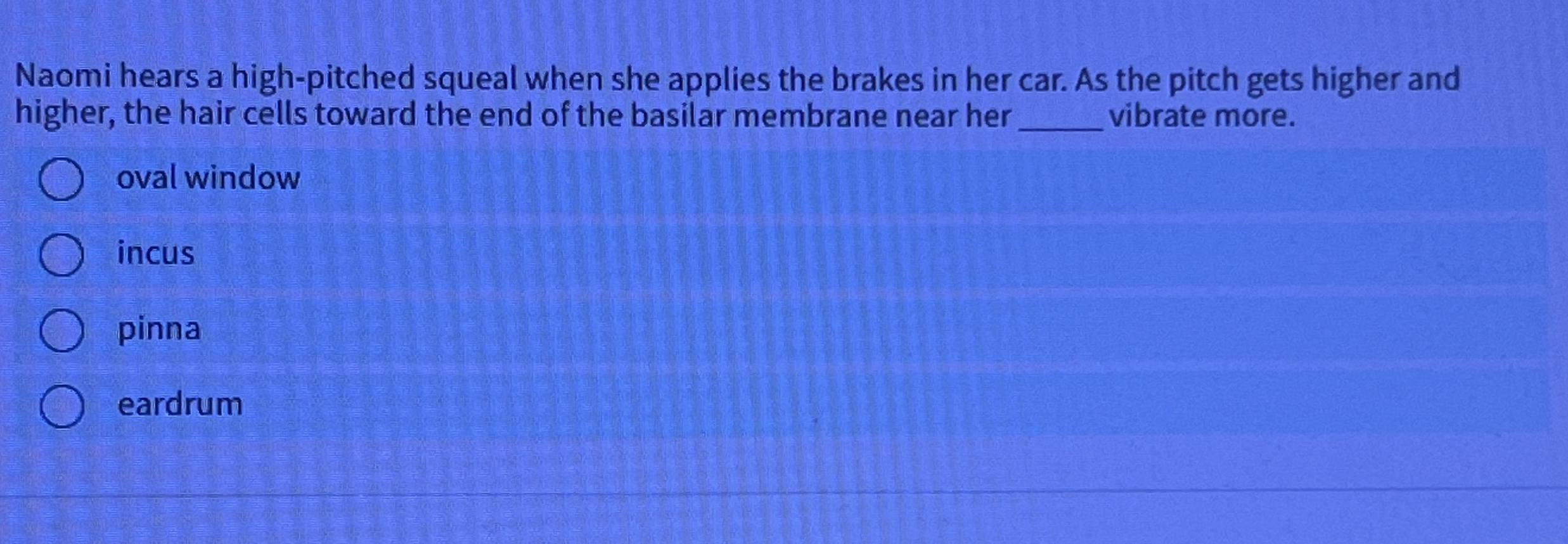 Solved Naomi hears a high-pitched squeal when she applies | Chegg.com