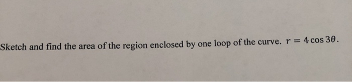 Solved Sketch and find the area of the region enclosed by | Chegg.com